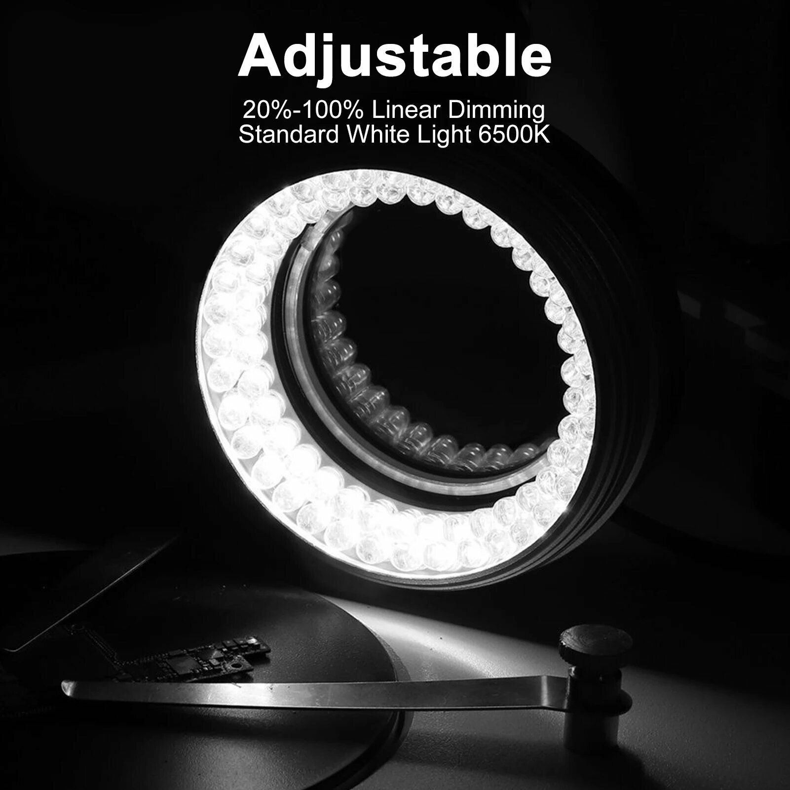 Кольцевой светильник для микроскопа HW241-72LED