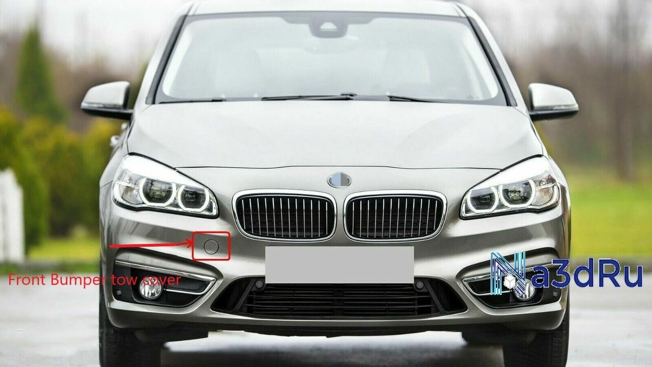 Крышка буксировочного крюка переднего бампера Bmw 2 series Grand Tourer 2014 (51118057882, 8057882)