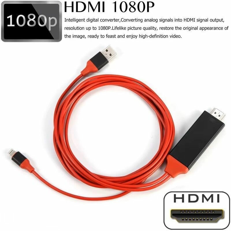 Адаптер-переходник для iPhone Lightning to HDTV Cable