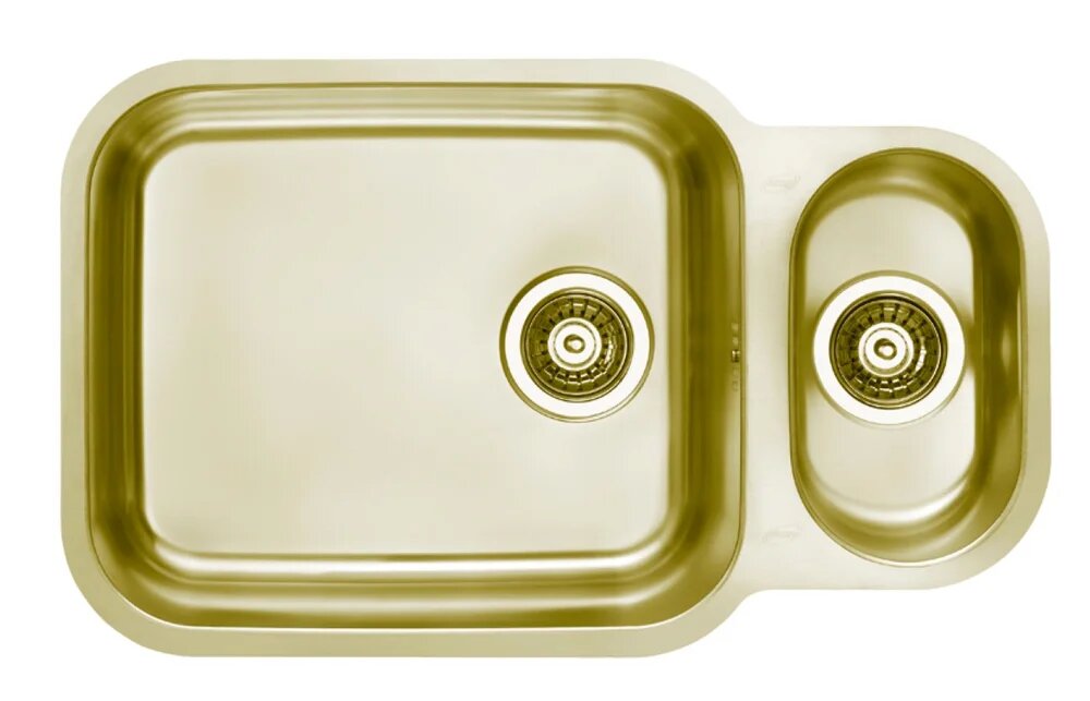 Мойка DUO 20 MONARCH GOLD 683x400 в компл. с выпуском без сифона