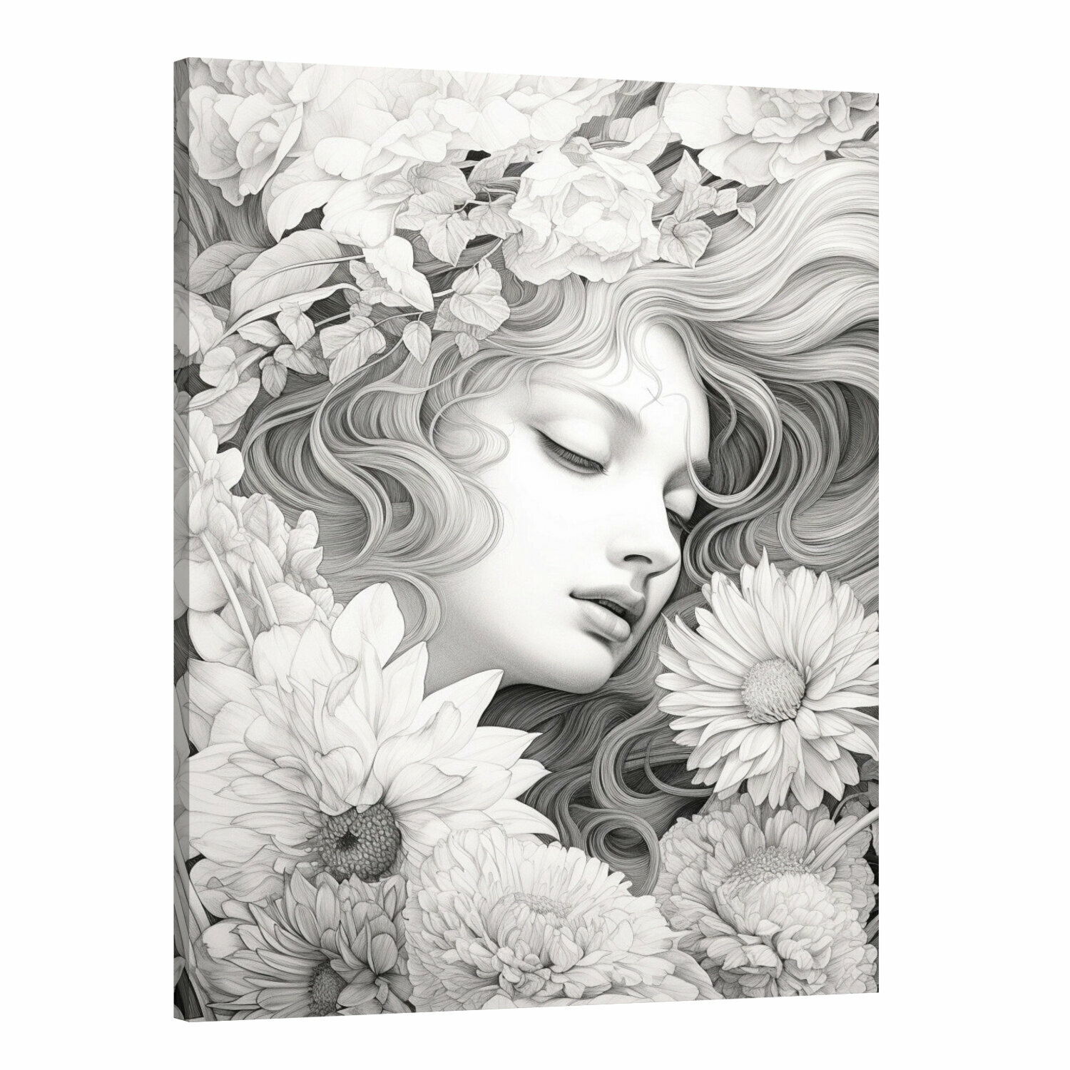 Интерьерная картина 50х70 "Цветочная дива"