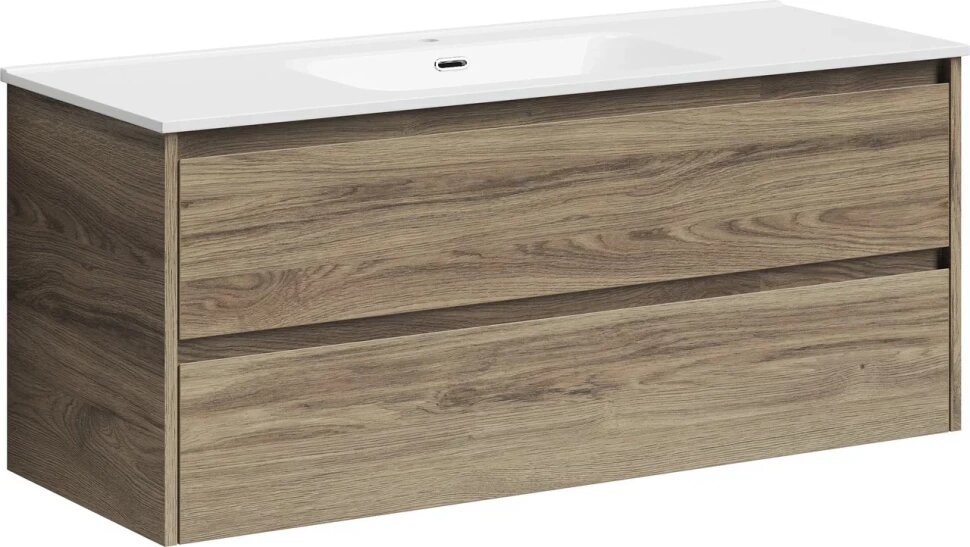 Тумба с раковиной дуб чарльстон 121 см Sancos Libra LB120-1ECH + CN7006