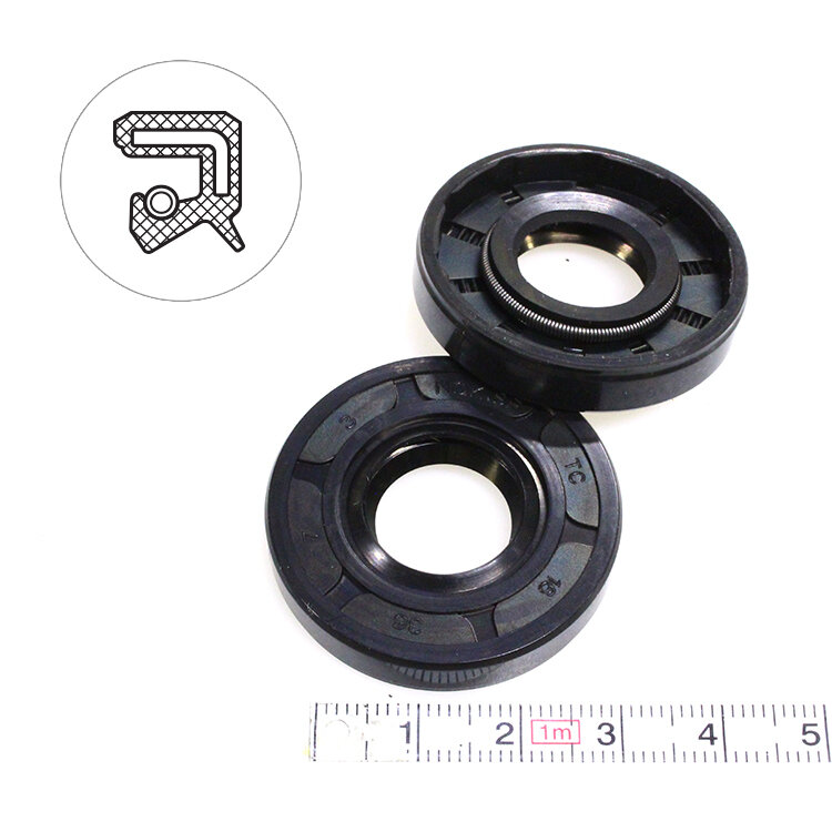 Манжета армированная (Сальник) 16х36х7 (тип 2 / TC) 70NBR