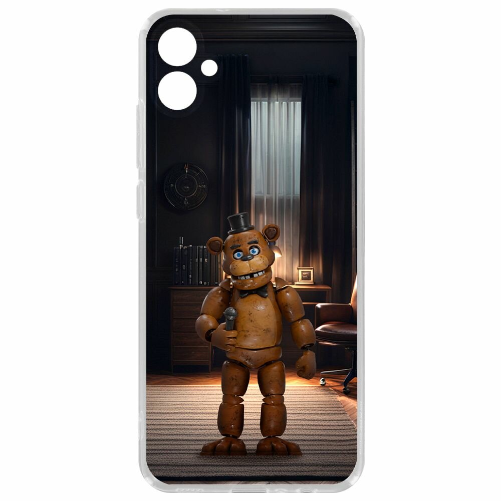 Чехол-накладка Krutoff Clear Case фнаф - Медведь Фредди для Samsung Galaxy M04 (M045)
