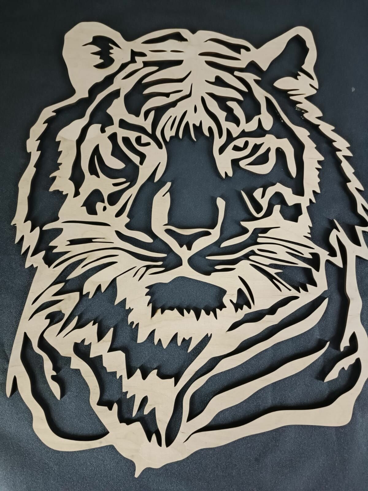 Заготовка "Тигр" 65*50 см для дизайна, декора настенного панно, раскрашивания, рисования, декупажа, творчества, поделок своими руками.