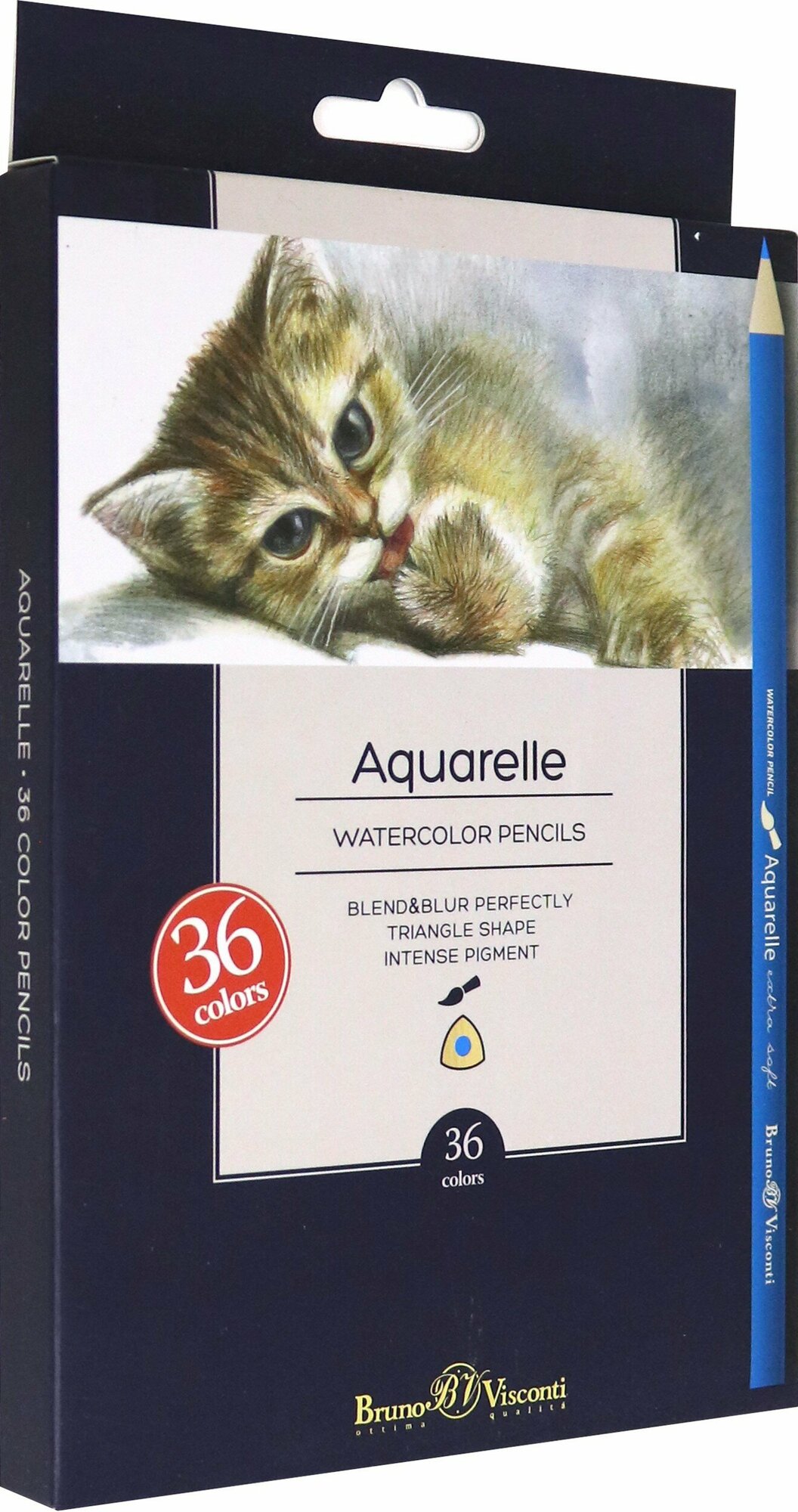 Карандаши акварельные "Aquarelle", (36 цветов, трехгранные) (30-0049)