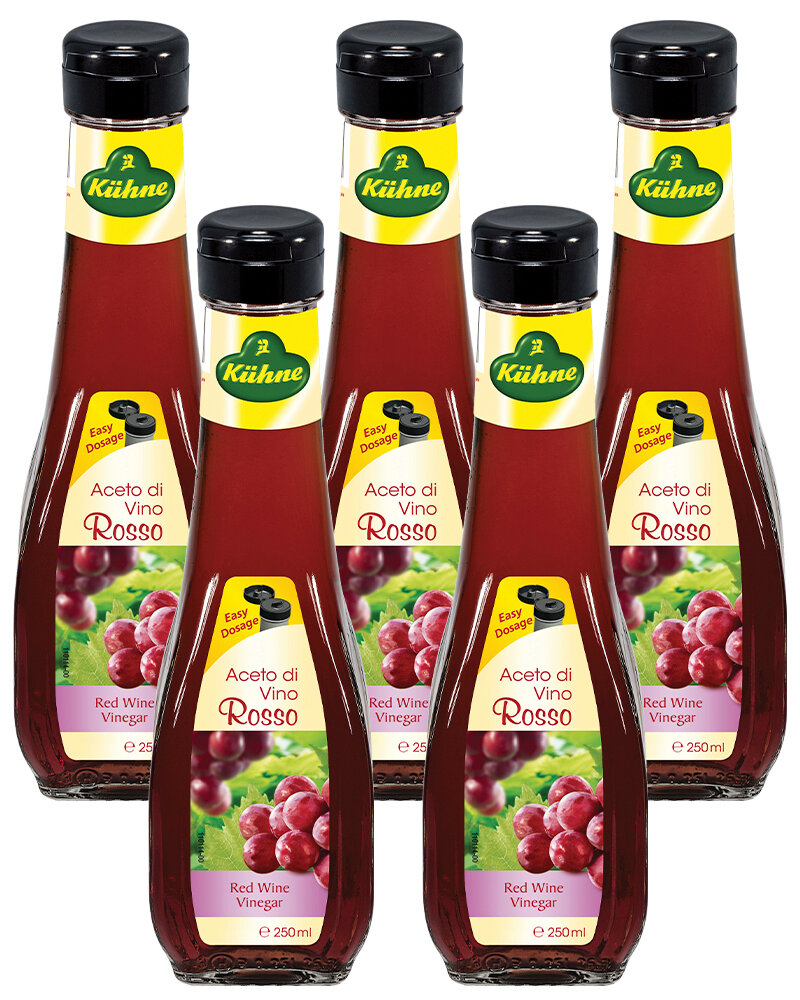 Уксус Kuhne 6% из Красного Вина 250 мл. - 5 шт