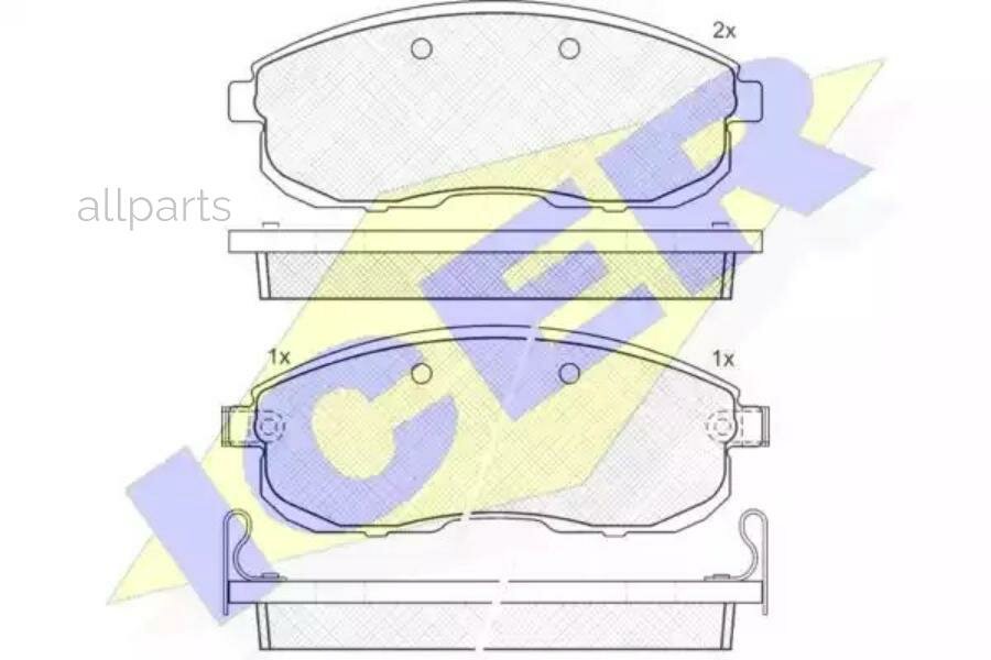 ICER 181101 Тормозные колодки