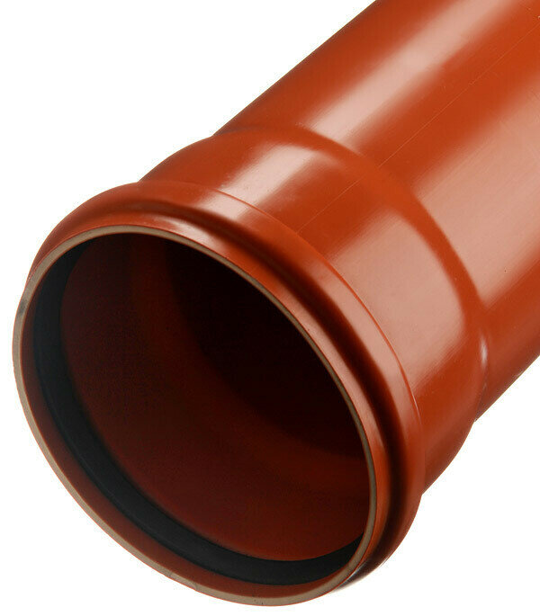 Труба канализационная Ostendorf KGEM d160x1000 мм для наружной канализации (222010) Ostendorf 222010/39036