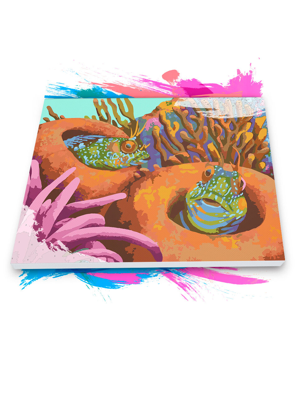 Картина по номерам на холсте Коралловые рифы, 100 х 150 см