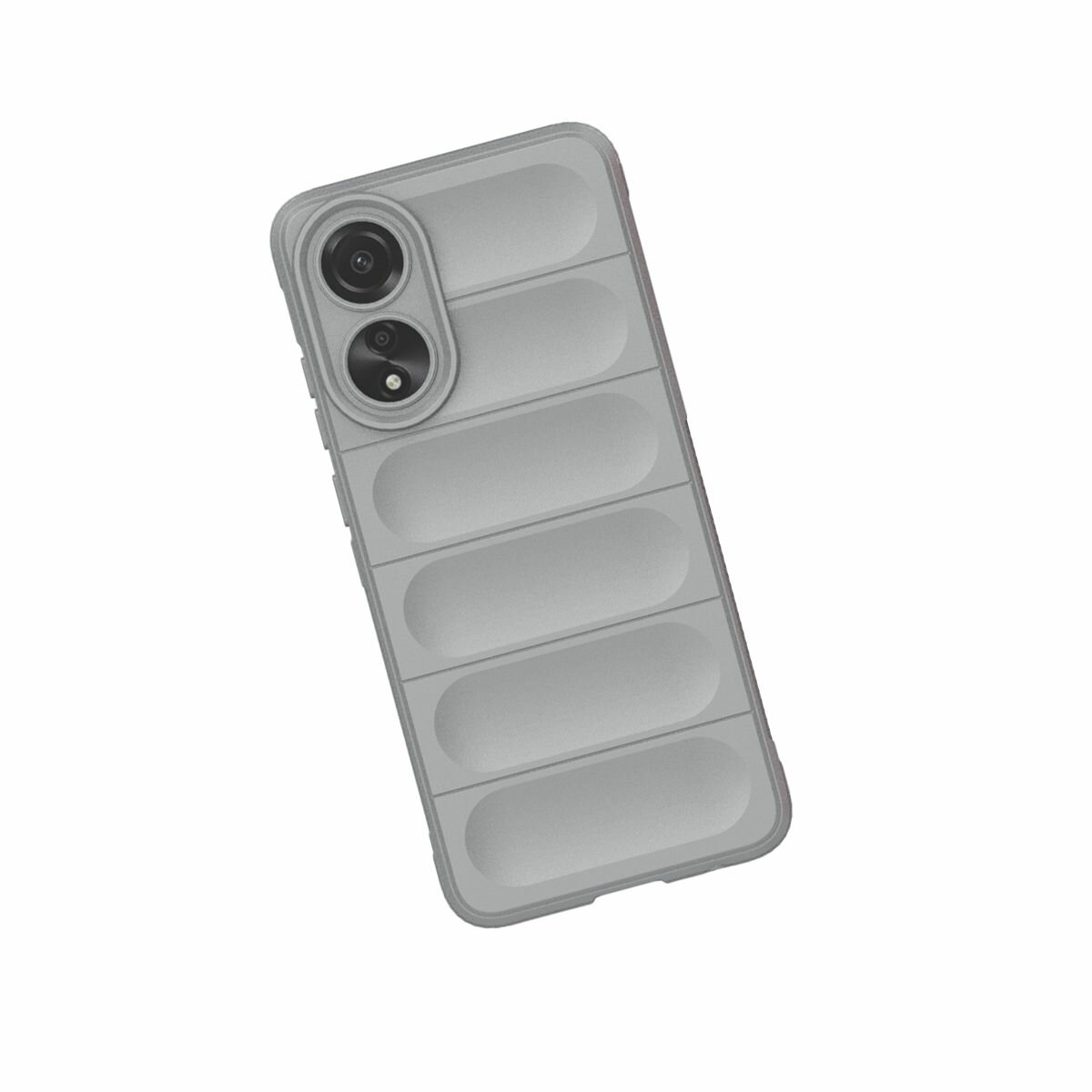 Противоударный чехол Flexible Case для OPPO A78 (светло-серый)