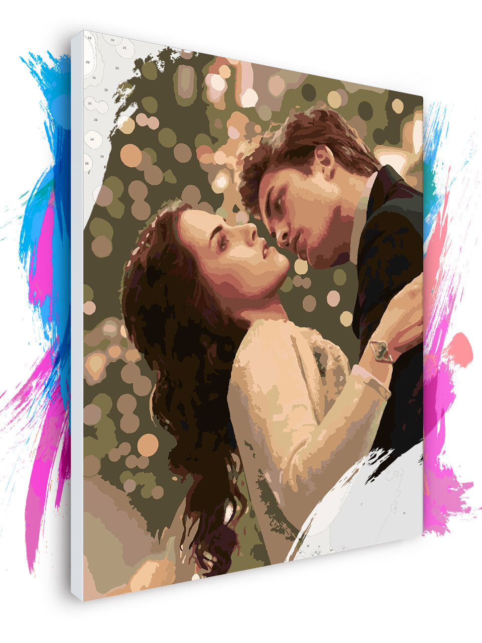 Картина по номерам на холсте Сумерки - Эдвард и Бэлла, 40 х 50 см