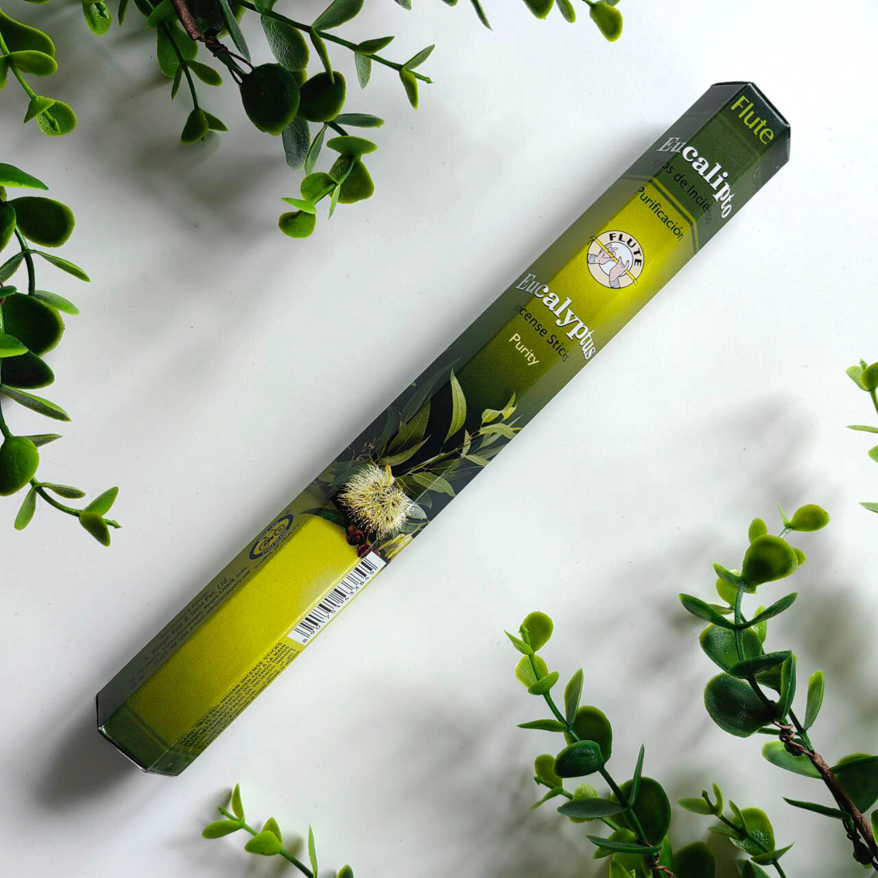 Flute EUCALYPTUS Incense Sticks, Cycle (эвкалипт ароматические палочки, Чистота, Сайкл), шестигранник 20 палочек.