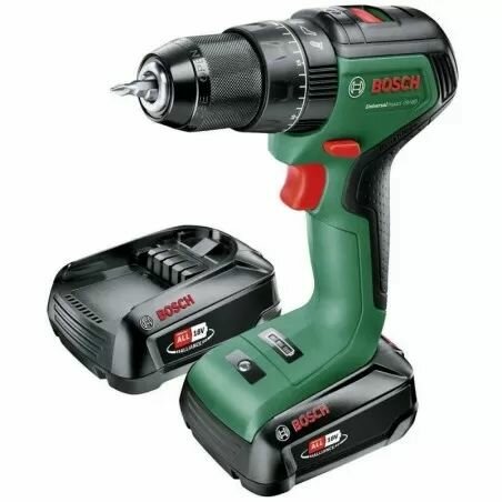 Дрель-шуруповерт Bosch UniversalImpact 18V-60, 2 x 2.0 Ah + L-Boxx (06039D7102)