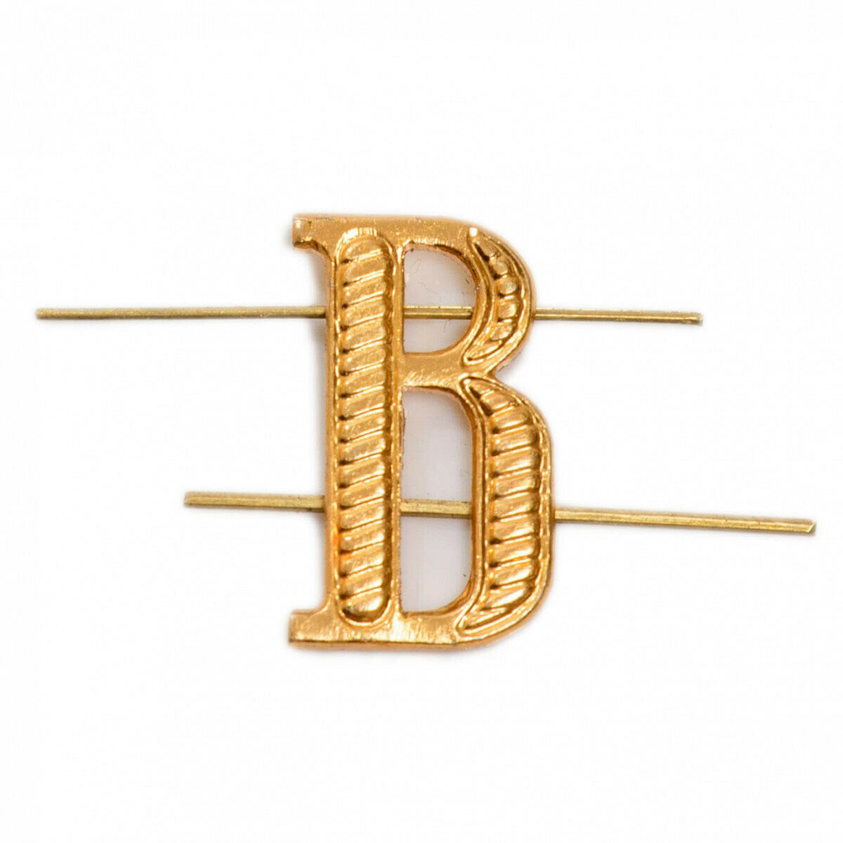 Буква "В" металлическая золотая