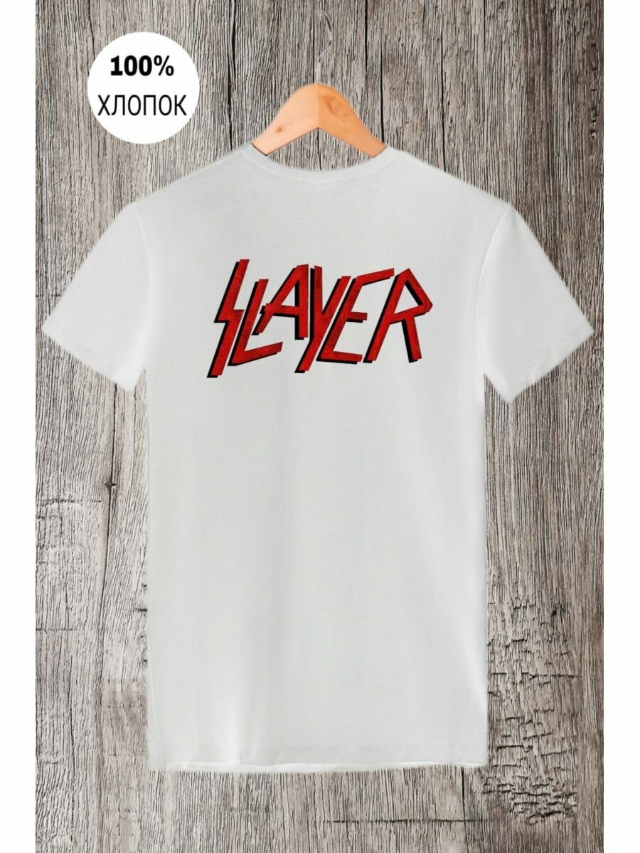 Футболка надпись slayer убийца