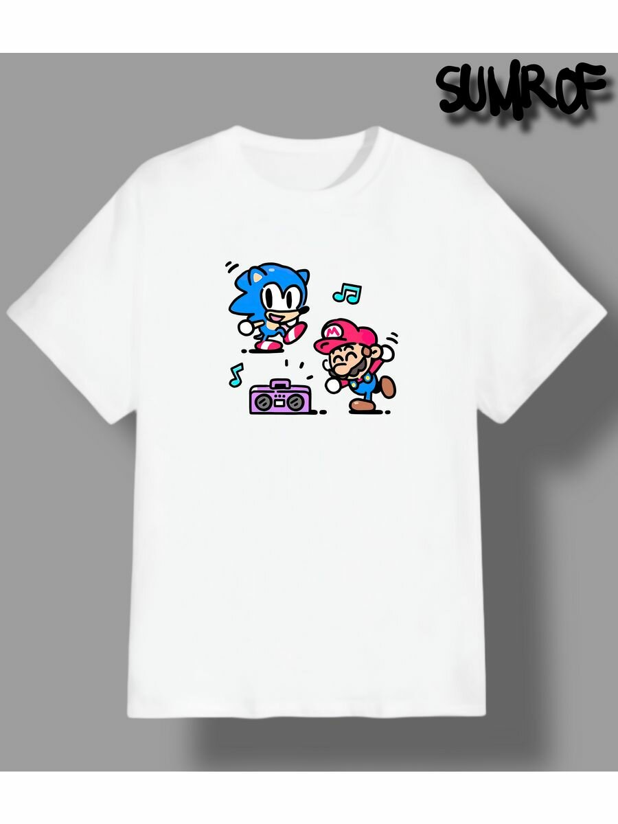 Футболка соник марио персонаж