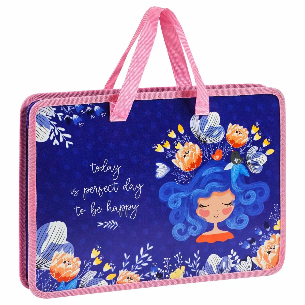 Папка с ручками А4 ArtSpace "Perfect", пластик, на молнии, 45мм, 350248