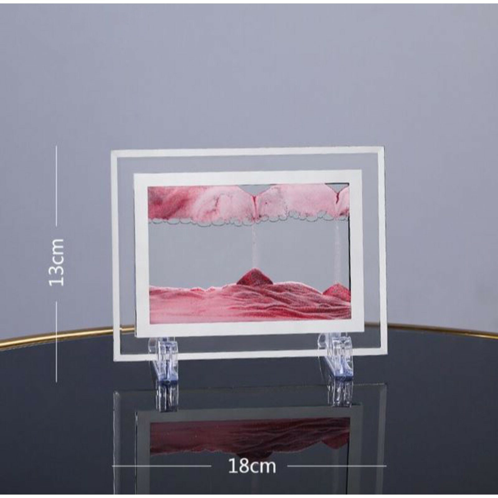 Песочные часы-картина «Авини», 18×13 см, антистресс, песок розовый