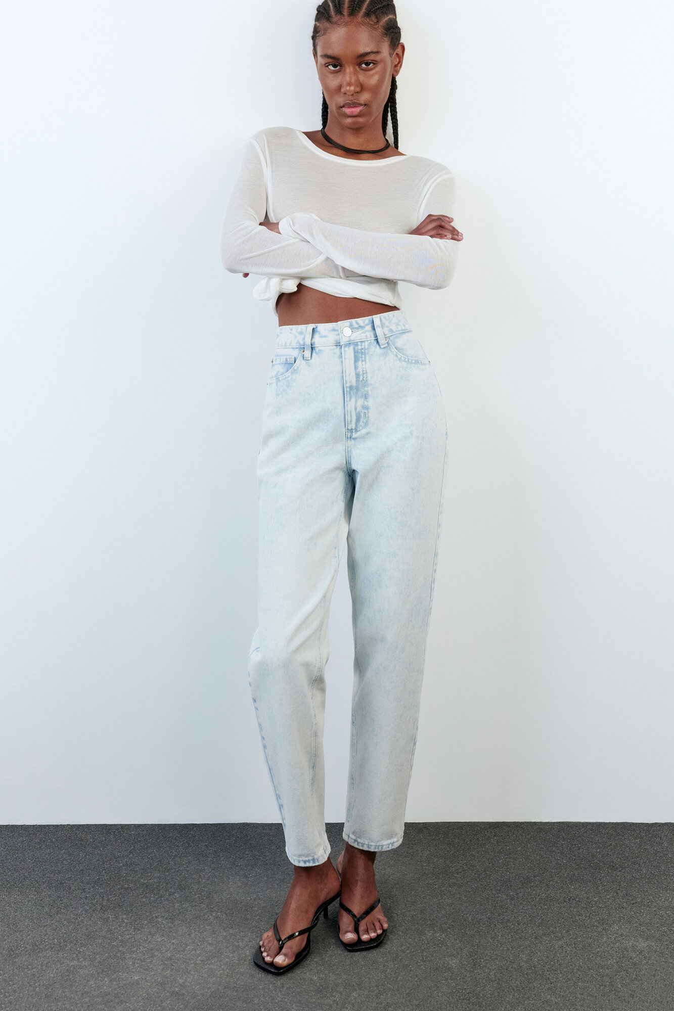 Джинсы мом Basic 