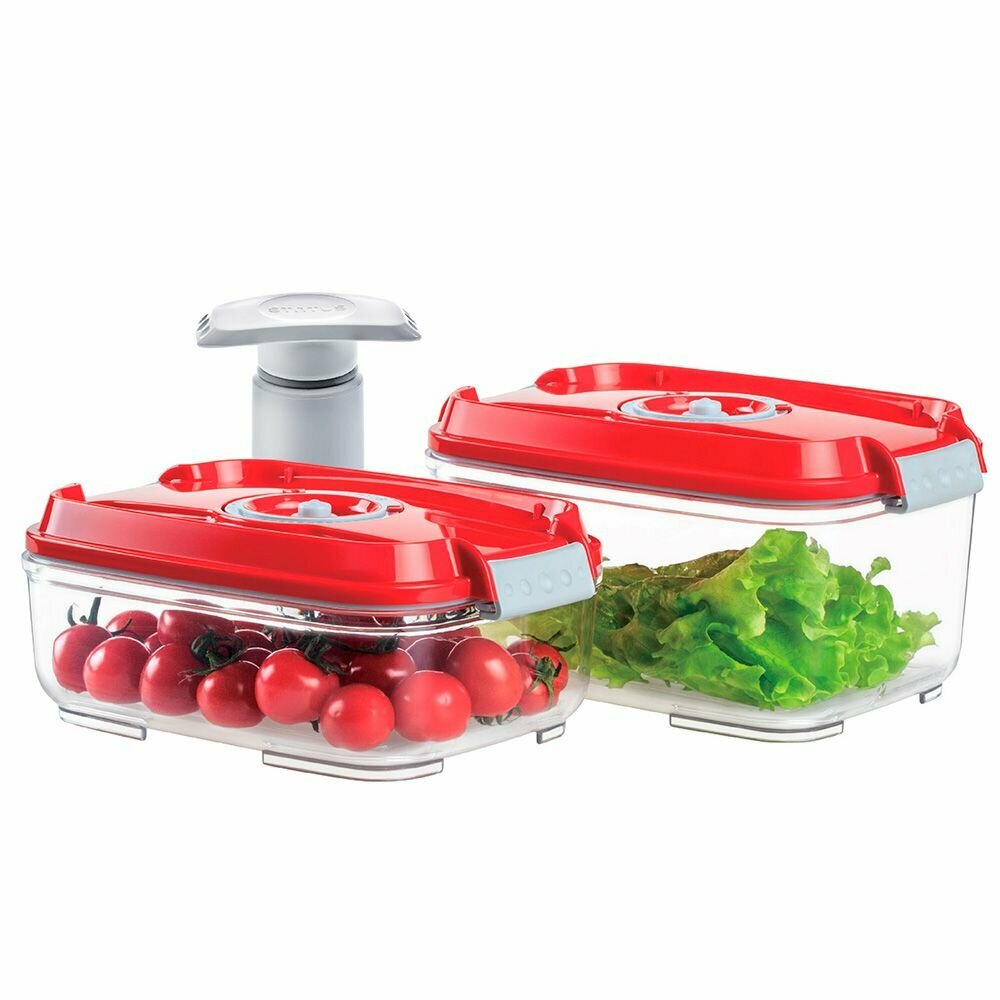 Контейнеры для вакуумных упаковщиков STATUS VAC-REC-Duet красный