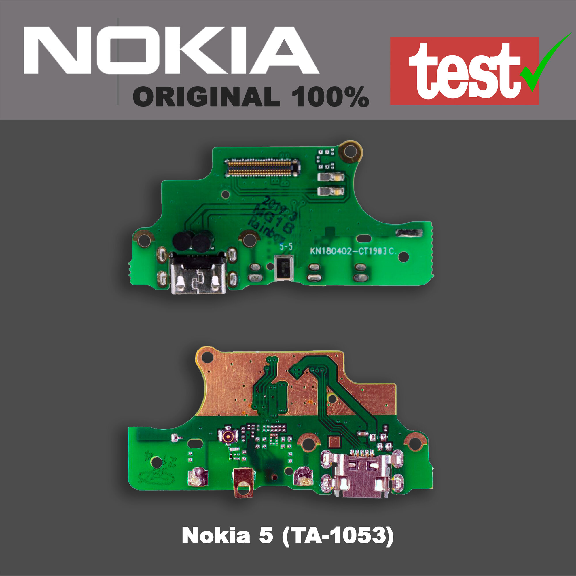 Нижняя Плата Original (шлейф) на Nokia 5 (TA-1053) KASIK: store