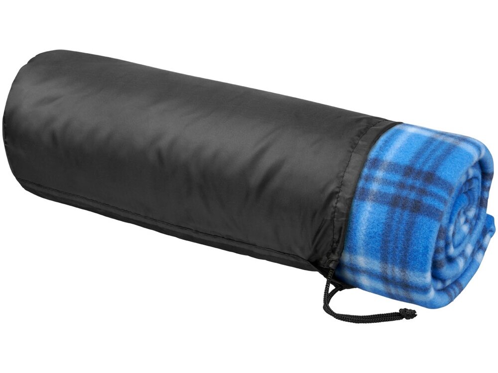 Плед Oasis "Scot", флисовый, клетчатый узор, 150 х 125 см, ярко-синий