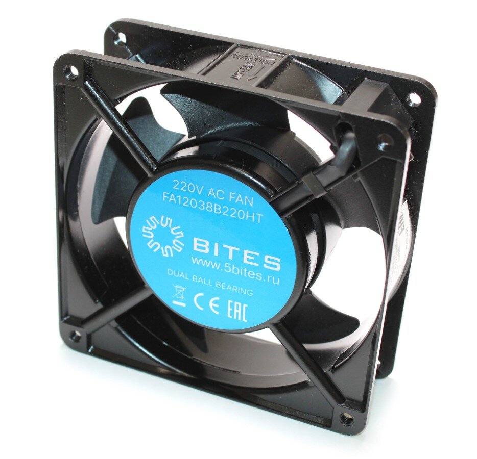 120х120х38мм, FA12038B220HT, Вентилятор, 5BITES, 220VAC, 0.12A