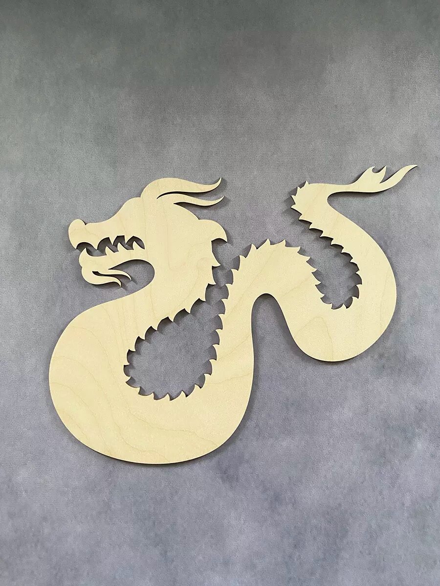 Деревянные заготовки для декупажа Дракон