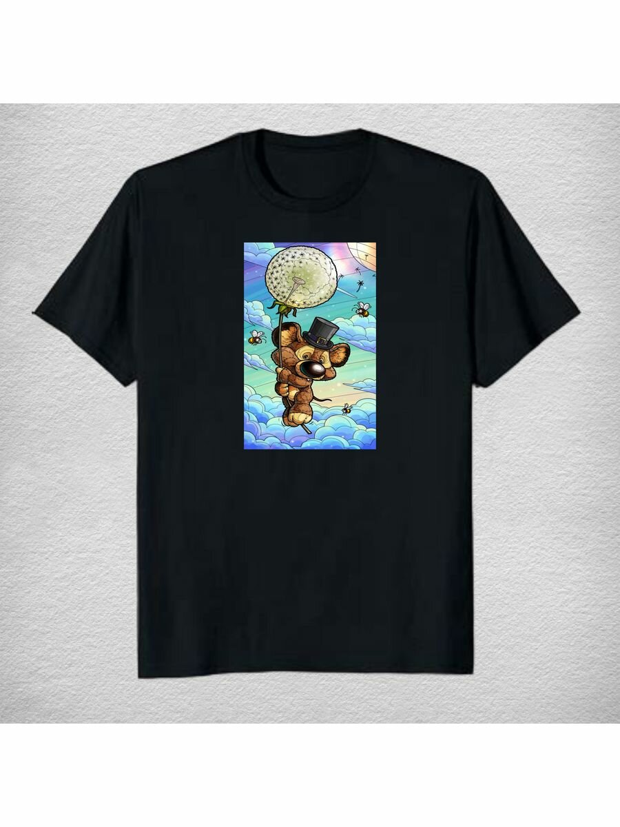 Футболка мишка с одуванчиком