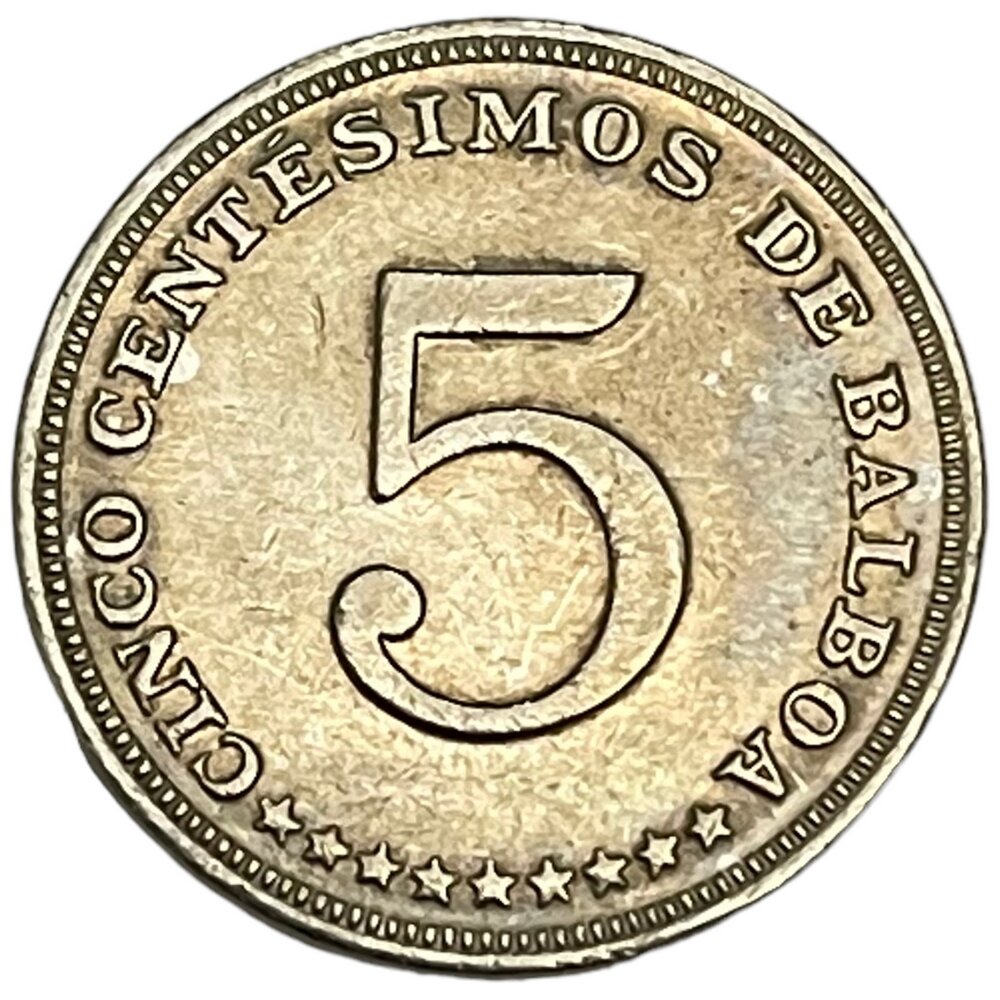 Панама 5 сентесимо 1993 г. (Лот №2)