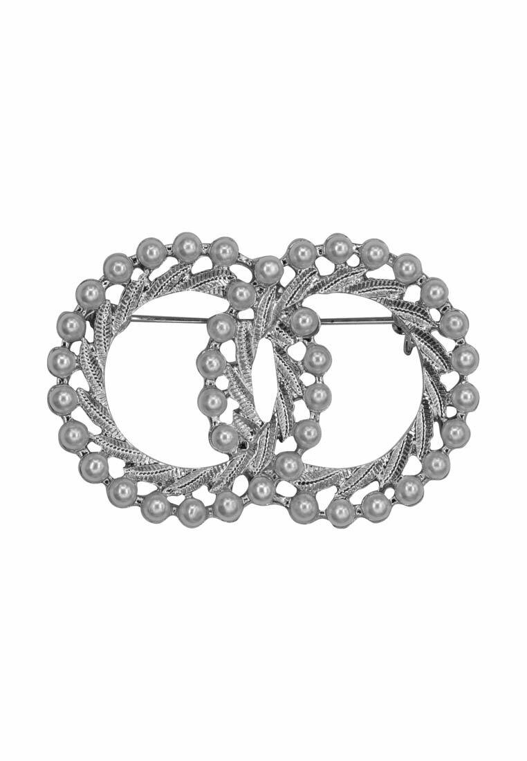 Брошь, жемчуг имитация