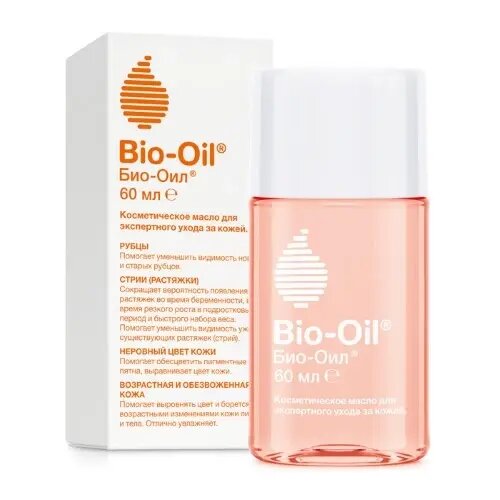 Bio-oil косметическое масло от шрамов растяжек неровного тона 60 мл 2уп