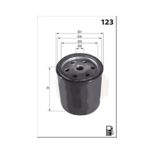 Фильтр топливный для автомобиля Scania, MECAFILTER ELG5519 (1 шт.)