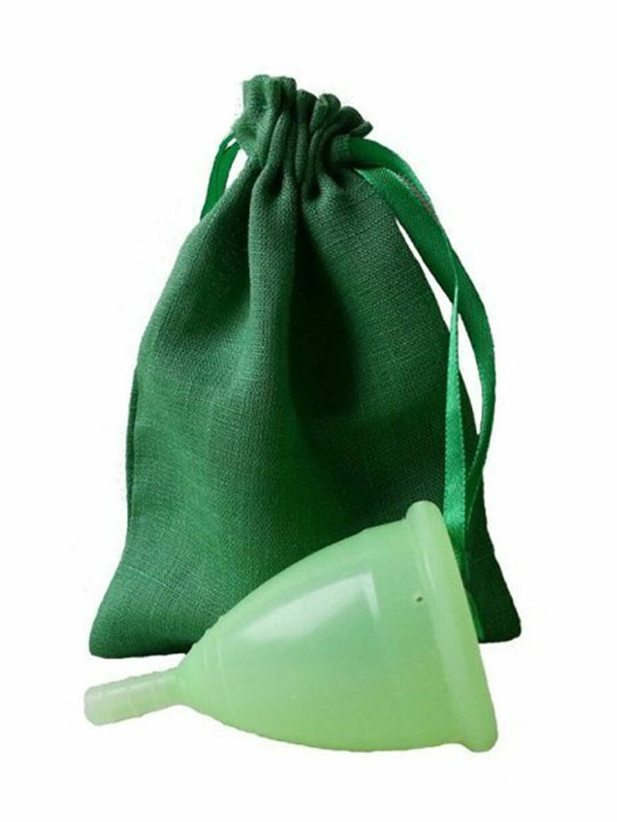 ONLYCUP Менструальная чаша Серия Лен S (зеленая)