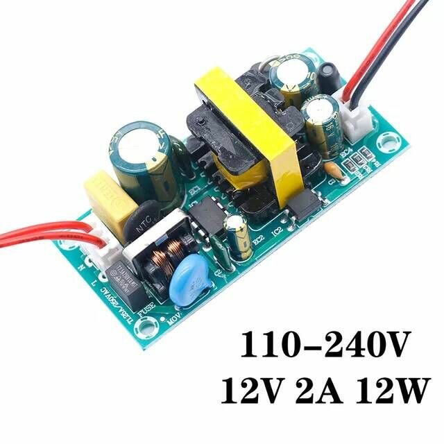 Блок питания 12V 2А (12в 2а) плата / модуль без корпуса. Компактный импульсный источник питания 24Вт.