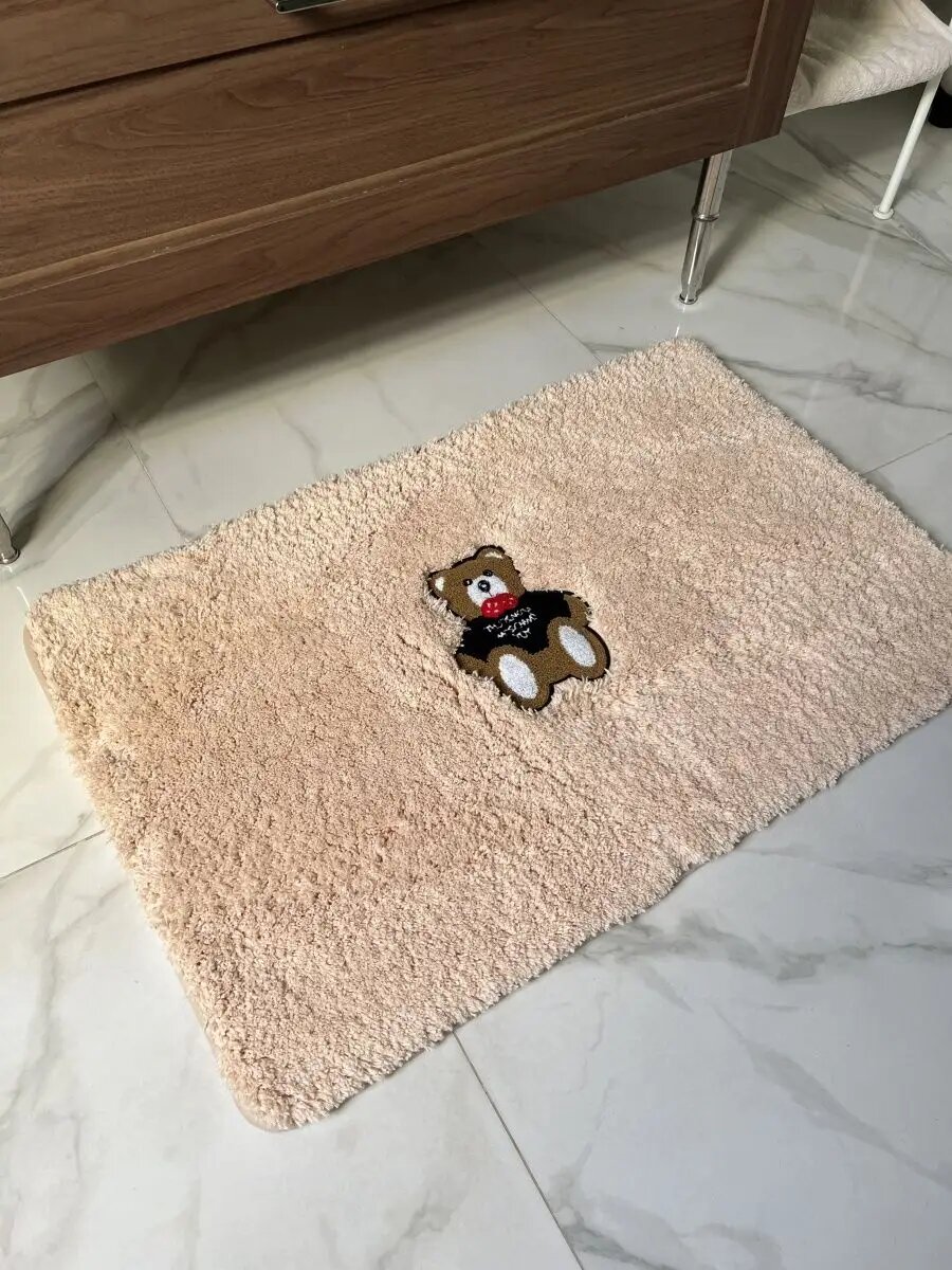 Коврик Natali's Carpets "Мишка", детский, 60 см x 90 см, антискользящий, влаговпитывающий