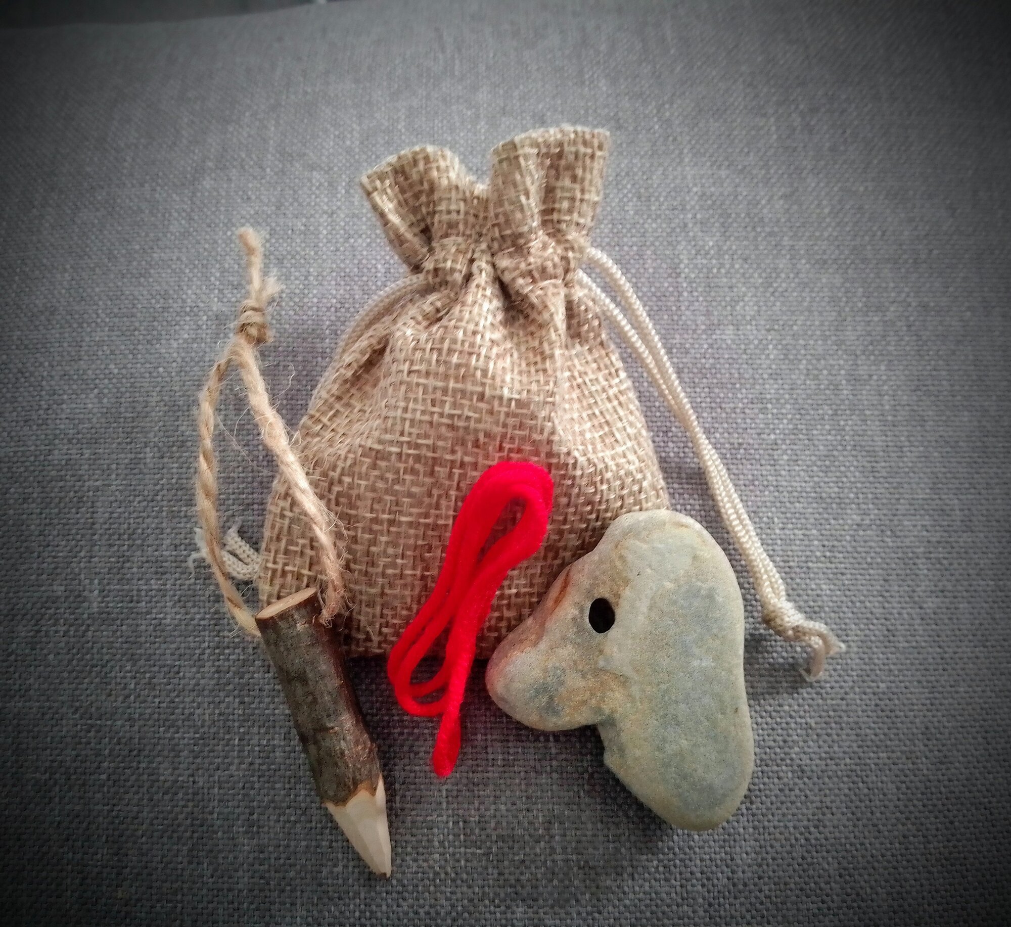 Набор "Мощная защита женщины" из 3х предметов в мешочке 7х9см.