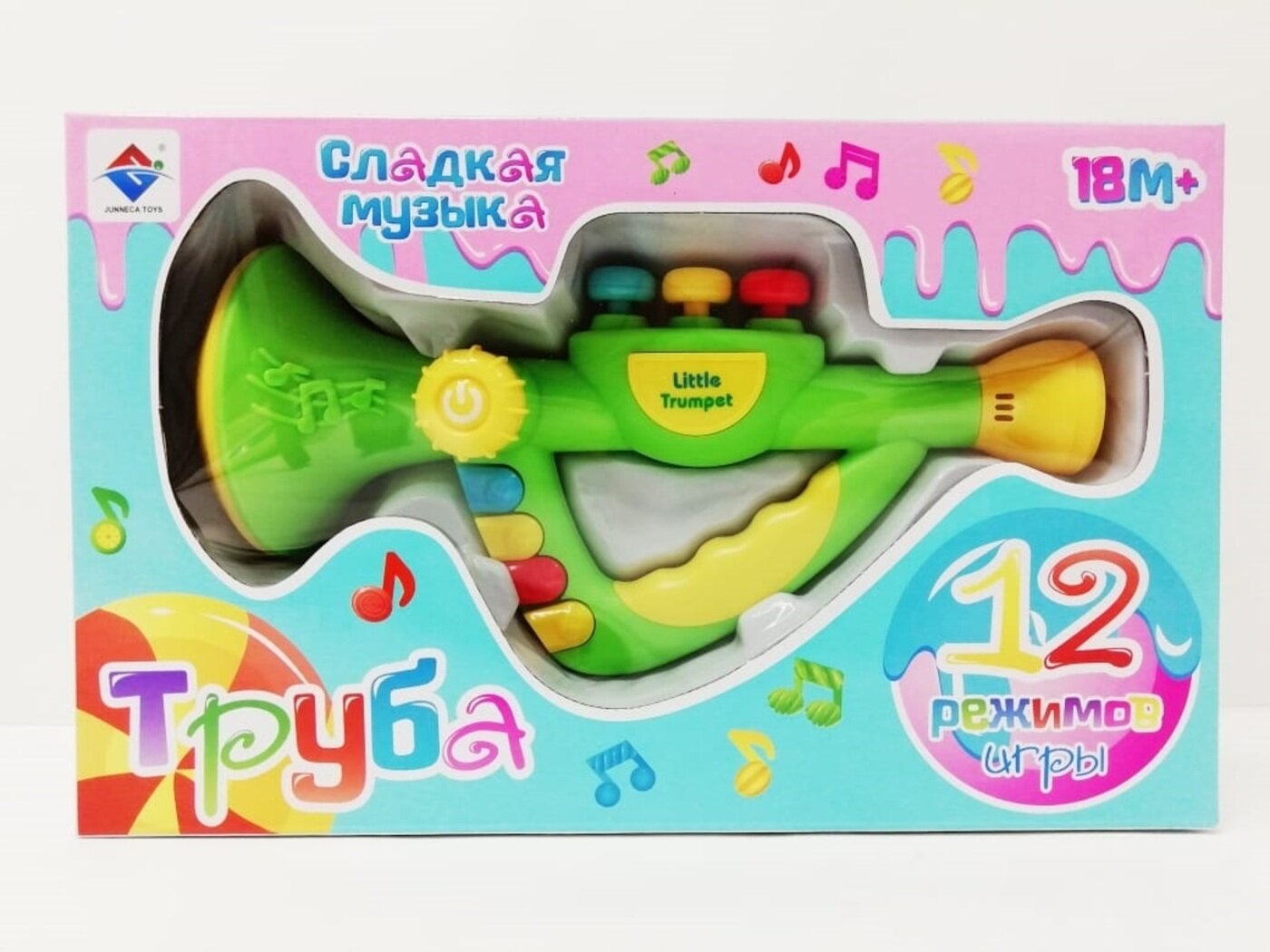 Труба музыкальная, 12 режимов в/к 30,5*19*10,5 (2866)