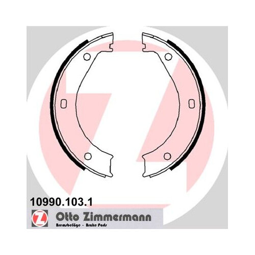Колодки тормозные к-т для автомобиля BMW БМВ, ZIMMERMANN 10990.103.1 (1 шт.)