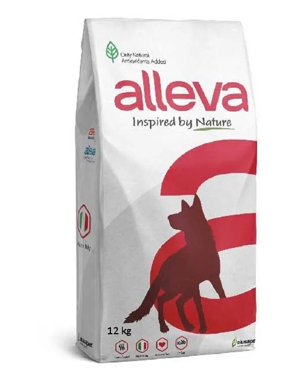 Alleva Natural корм для взрослых собак малых пород с курицей и тыквой 12кг