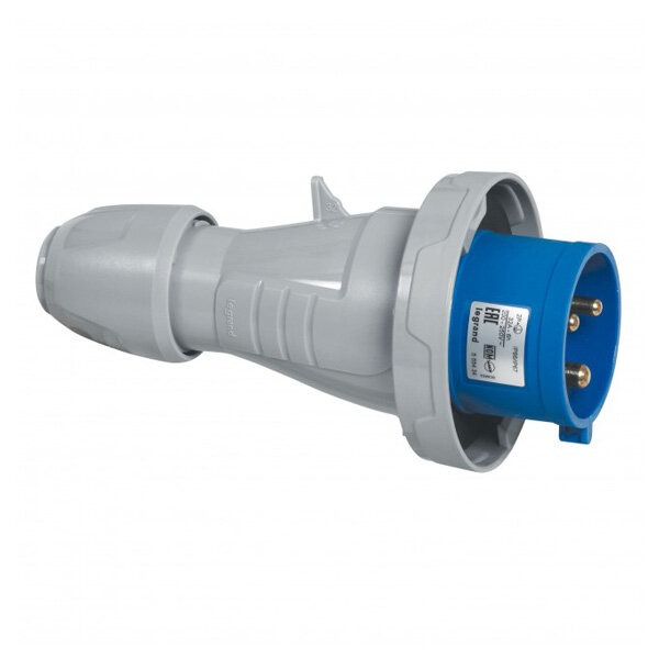 Legrand (Легранд) Прямая вилка - P17 Tempra Pro - IP 66/67 - 200/250 В~ - 32 A 555434