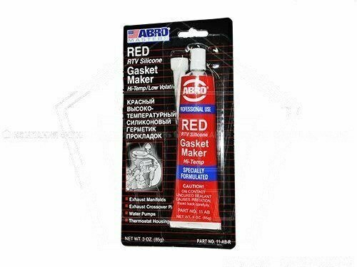 Герметик-прокладка abro masters красный высокотемпературный (85 г) (11-ав-ch-re-s)