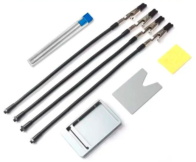 Набор аксессуаров для паяльника AtuMan Bracket Sponge Lead Free Tin Wire 4 Clamps For EI1