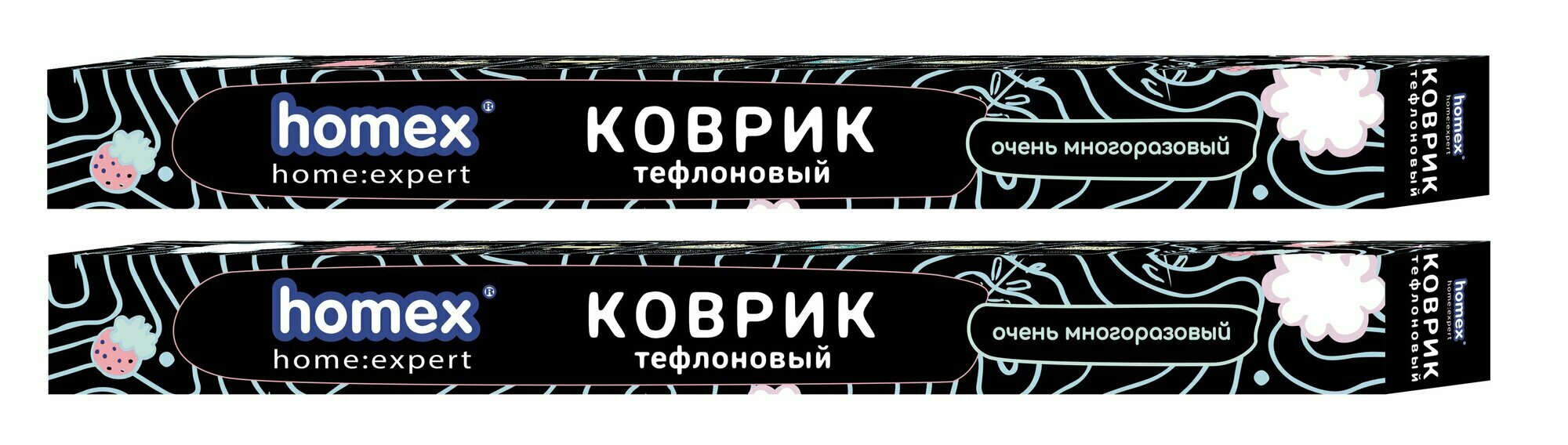 Коврик тефлоновый Homex многоразовый, 33 х 40 см, 1 шт, 2 уп