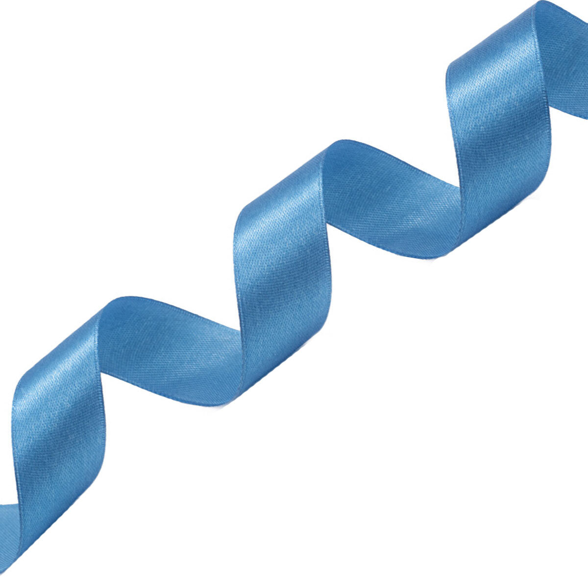 Лента атласная декоративная Айрис, 2,5см*22,86м, полиэстер (140 голубой)