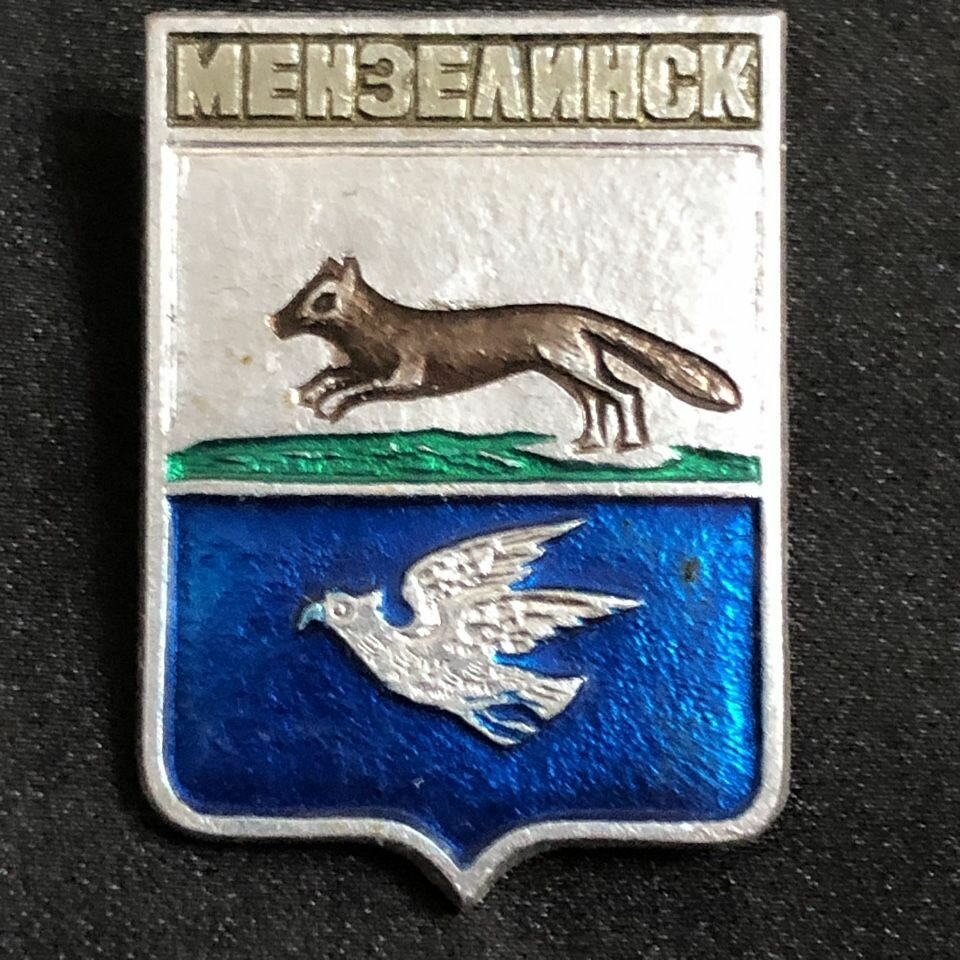 Значок СССР Мензелинск герб ( Республика Татарстан) #4
