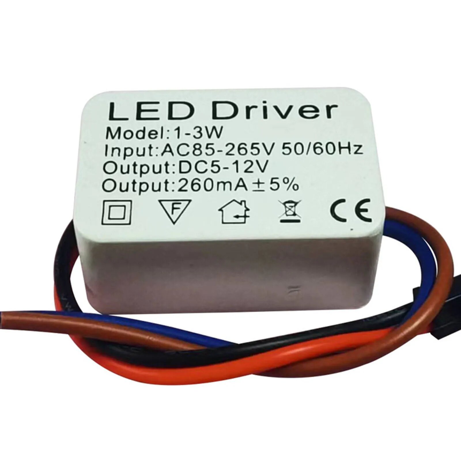 LED Constant Current Driver 1-24Вт 1-3W