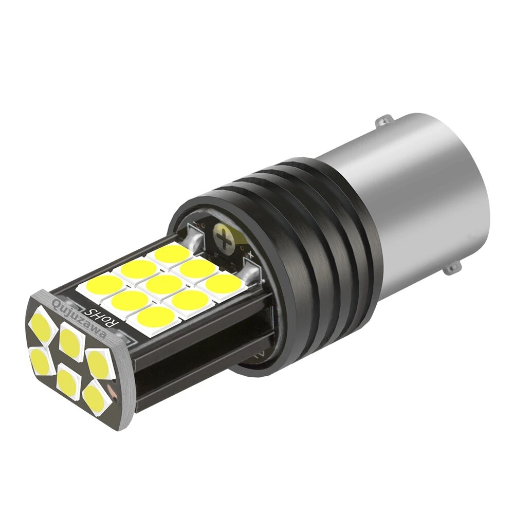 Светодиодная лампа R5W 1156 P21W BA15S для авто, белый свет