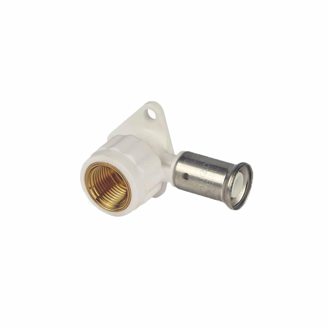 Водорозетка ВР, ПВДФ пресс HENCO 16x1/2" (56 мм), цвет белый